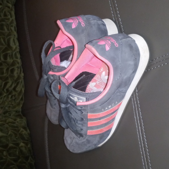 adidas | Shoes | Adidas Womens Sneakers Gray And Pink | Poshmark